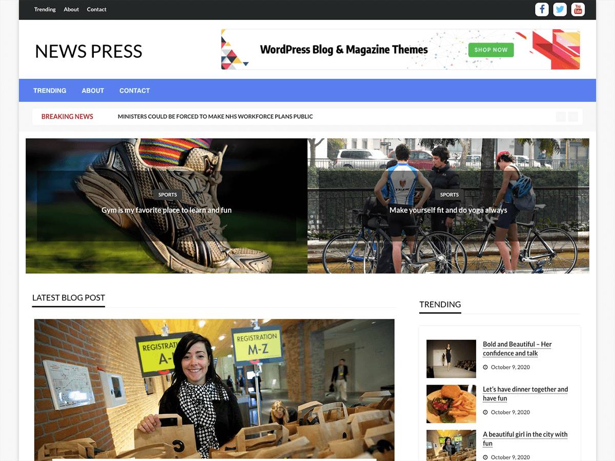 News Press Wordpress Theme - VineThemes