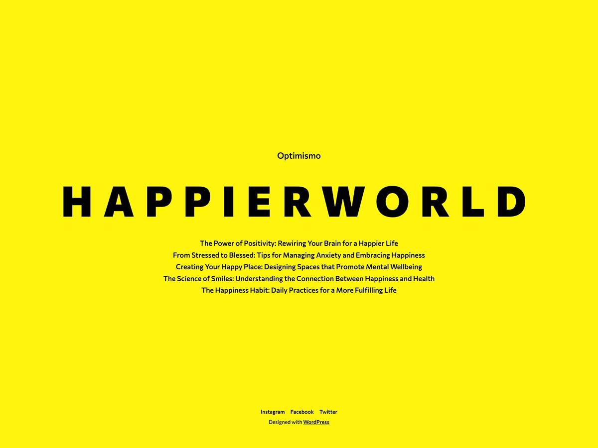 Optimismo Wordpress Theme - VineThemes