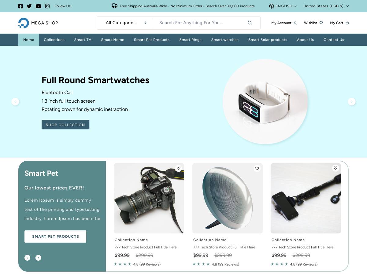 Radiant Mega Shop Wordpress Theme - VineThemes