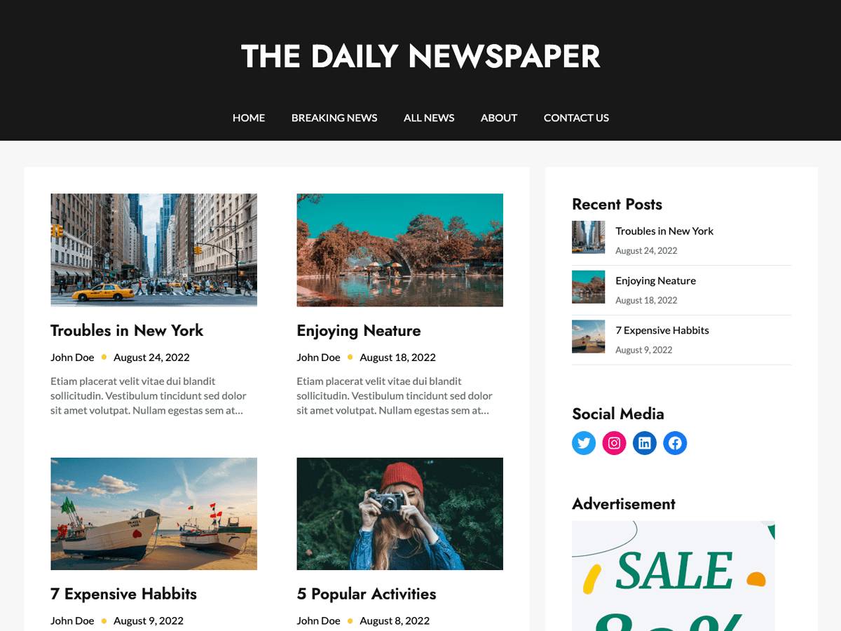 Newspaper Builder Wordpress Theme - VineThemes