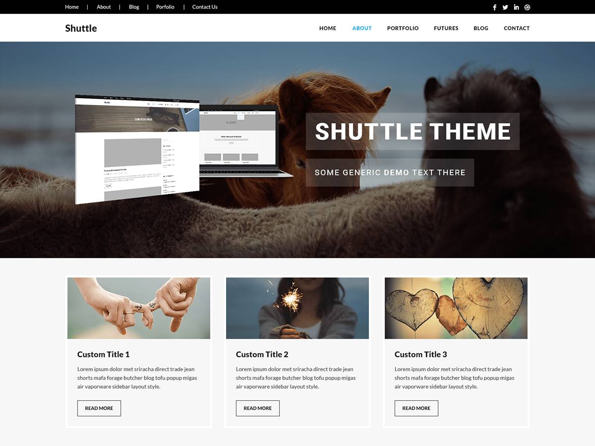 Shuttle Photography business design Wordpress Theme - VineThemes